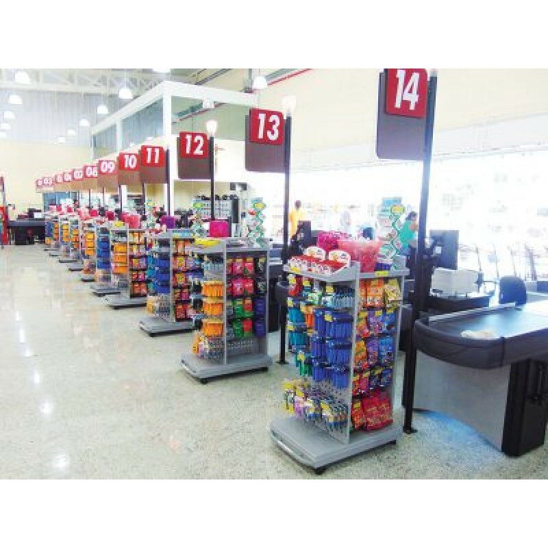 Check-Stand 70cm CRISTAL AÇO 460861